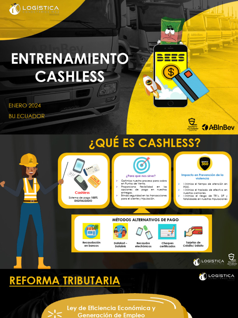 Entrenamiento Cashless | PDF | Tarjeta de débito | Tarjeta de crédito