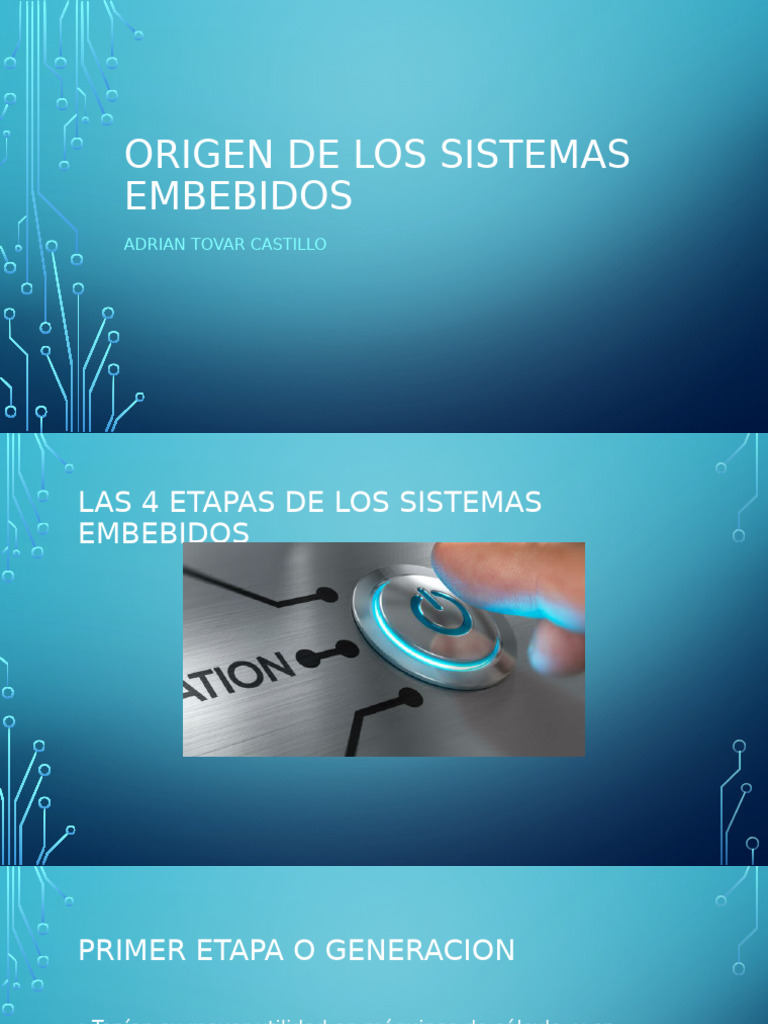 Origen de Los Sistemas Embebidos | PDF | Sistema operativo | Interfaces gráficas de usuario