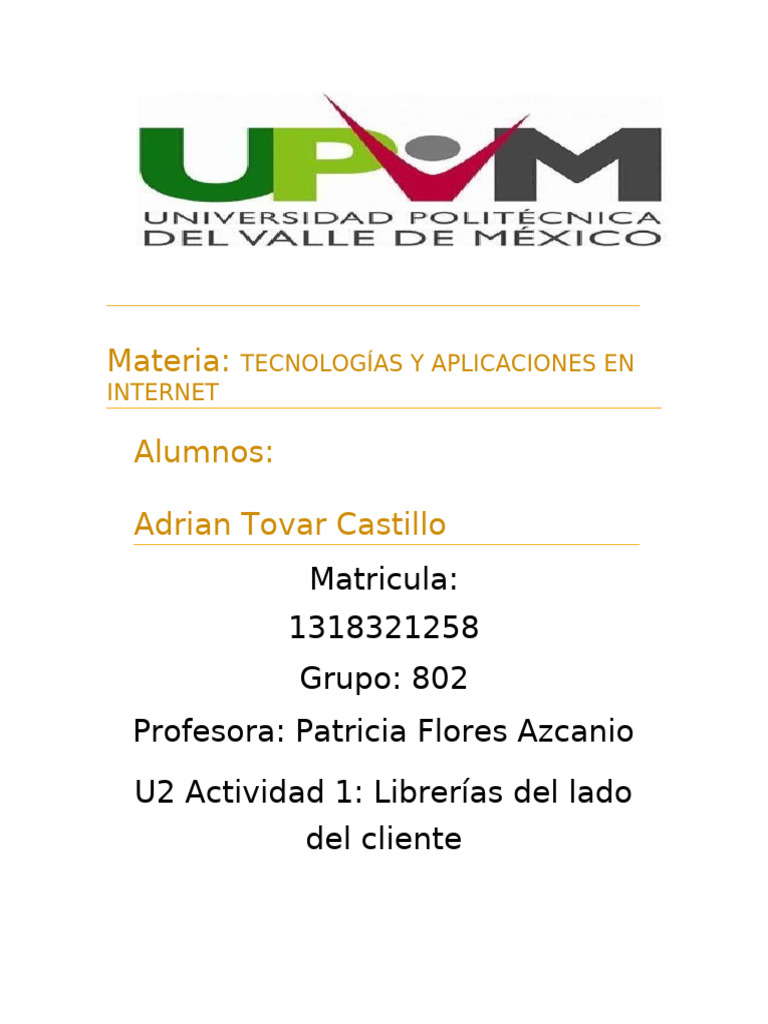 Librerias Del Lado Del Cliente | PDF | Informática