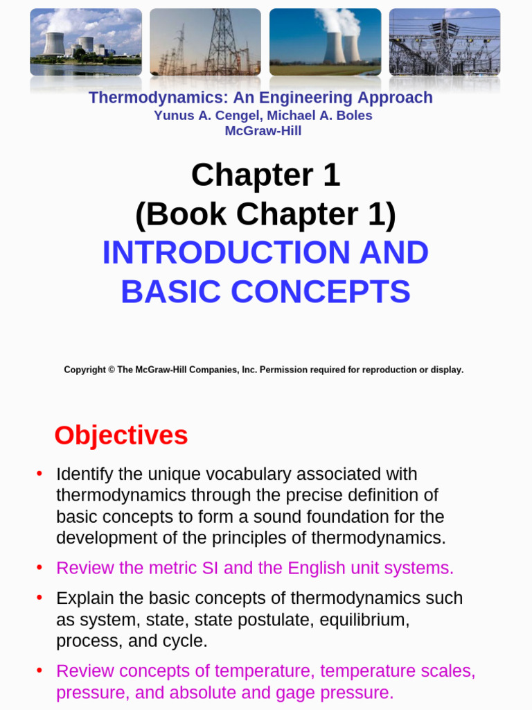 Book Chapter 1-Introduction and Basic Concepts | PDF | Temperature | Pressure Measurement