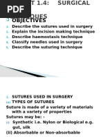 Suture Patterns and Suture Techniques | PDF | Surgical Suture | Medical ...