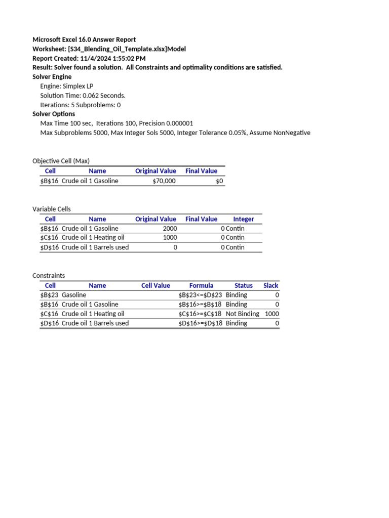 S34 Blending Oil Template | PDF | Oil | Gasoline