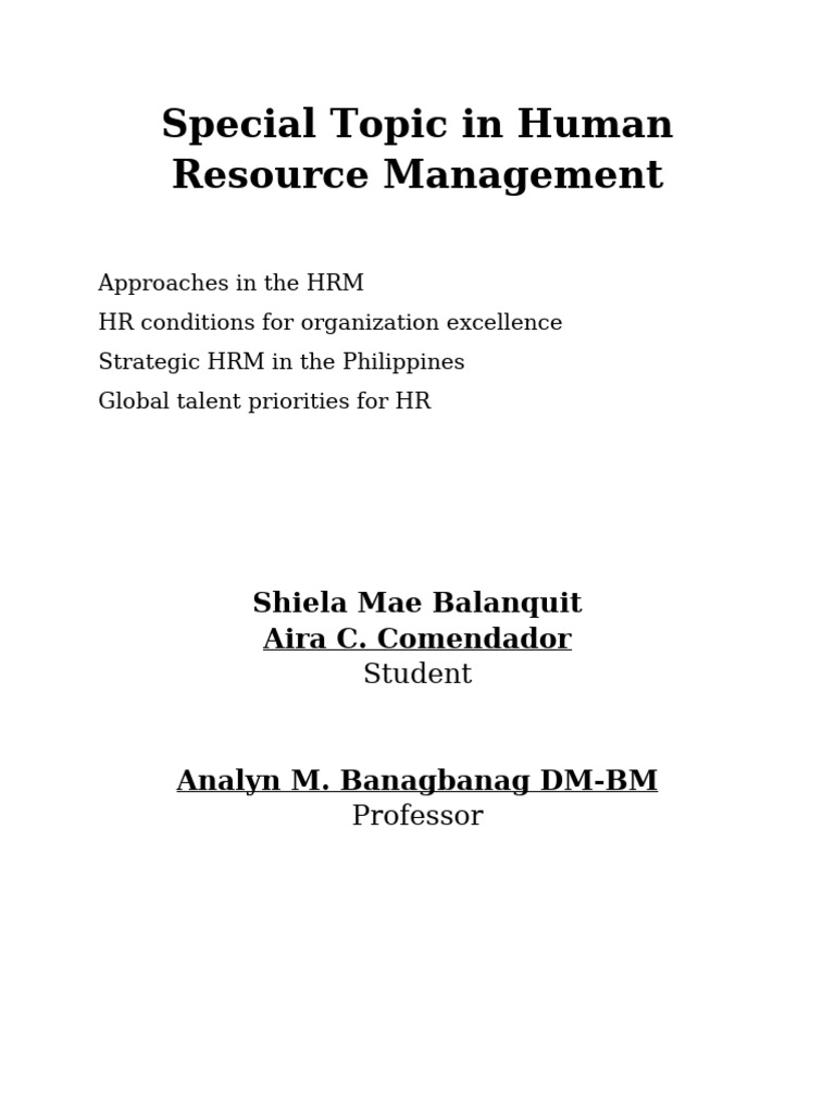 1 Approaches | PDF | Human Resource Management | Employee Retention
