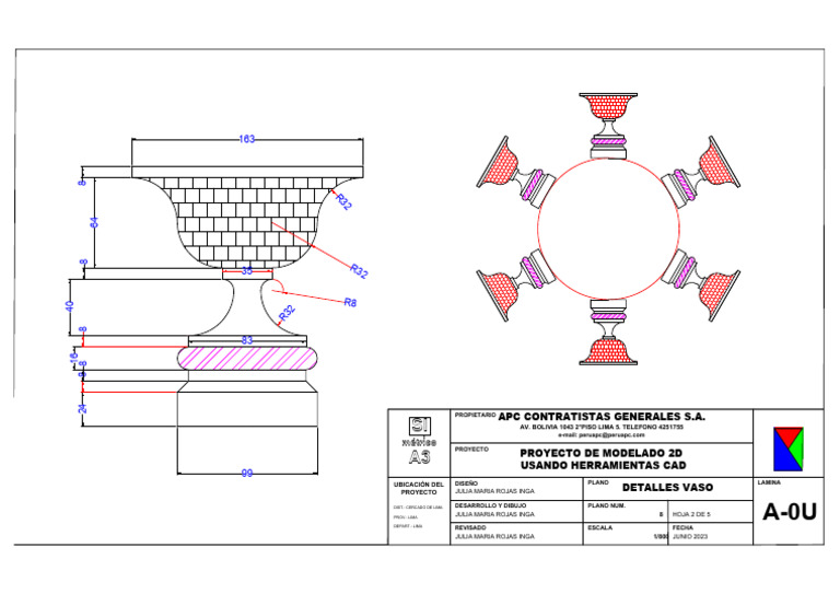 Proyecto de Modelado 2D en CAD | PDF