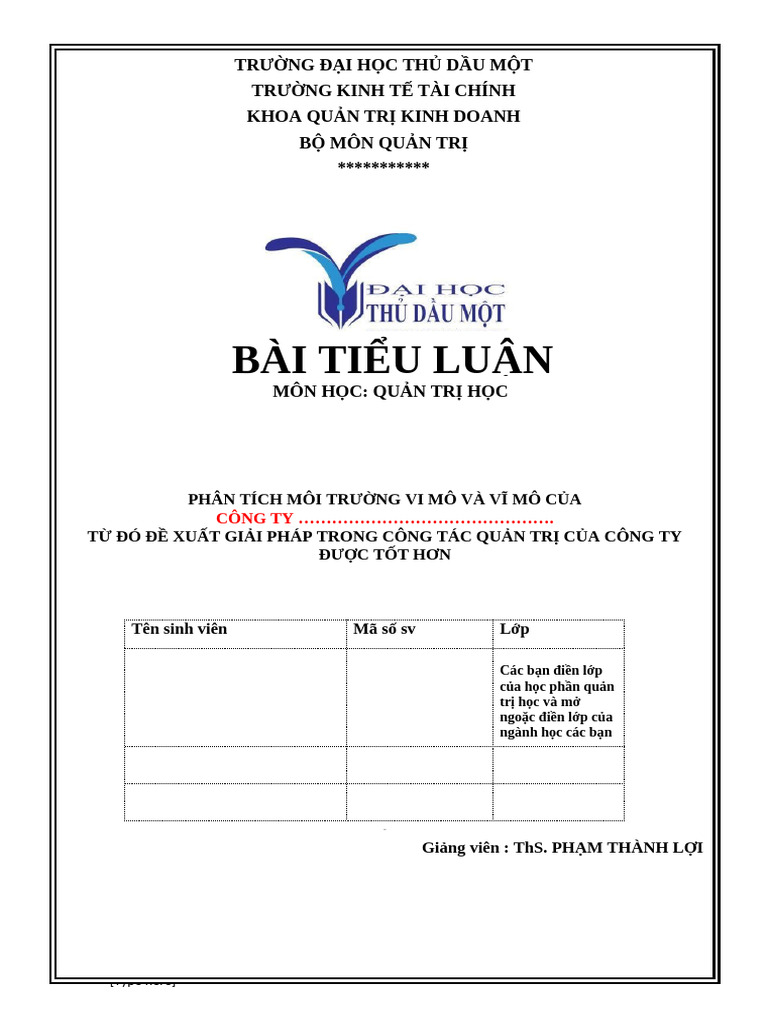 Bia Tieu Luan. | PDF