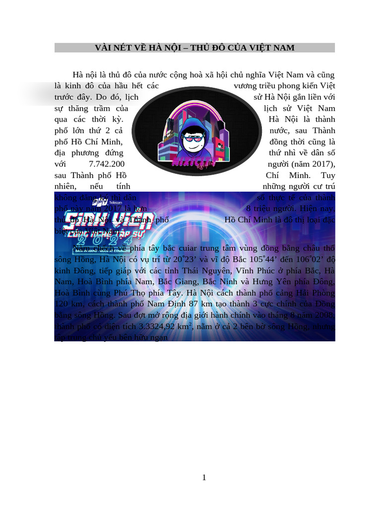 VÀI NÉT VỀ HÀ NỘI | PDF