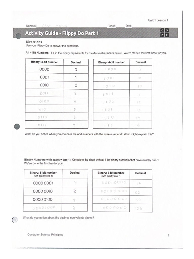 Unit 1 Lesson 4 | PDF