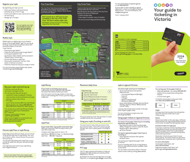 Your Guide To Ticketing in Victoria DL - English - Accessible | PDF ...
