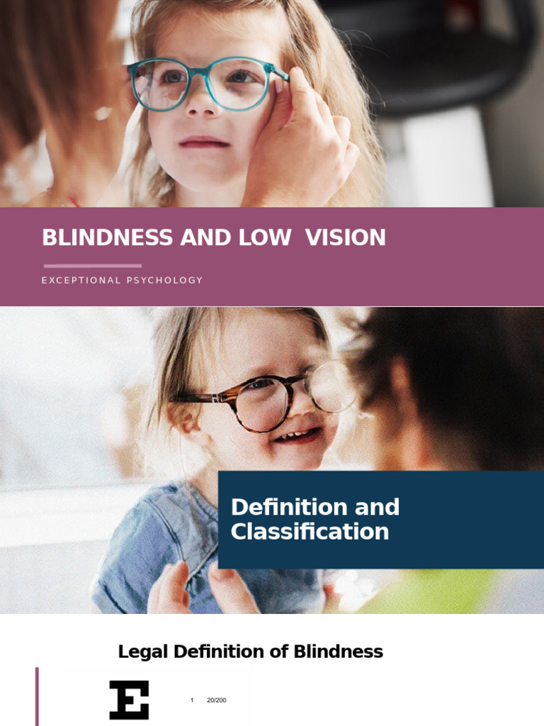 9 - Blindness and Low Vision | PDF | Visual Impairment | Visual Acuity