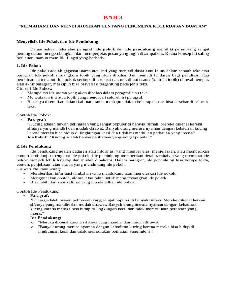 Materi Bab 3 | PDF