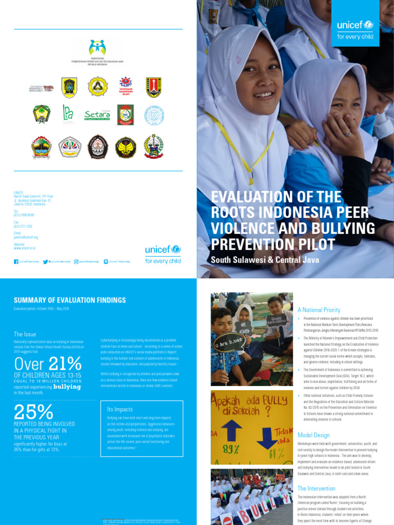 Roots Indonesia Programme Evaluation | PDF | Bullying | Violence