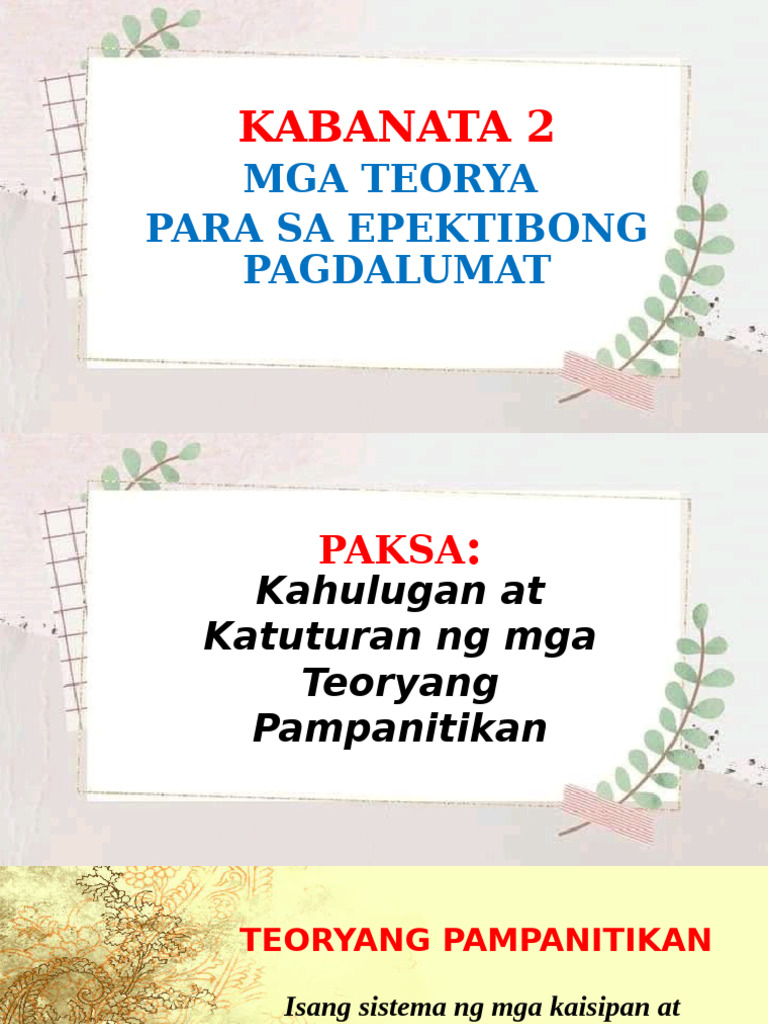 FIL 3 Kabanata 2 Modyul 111 | PDF