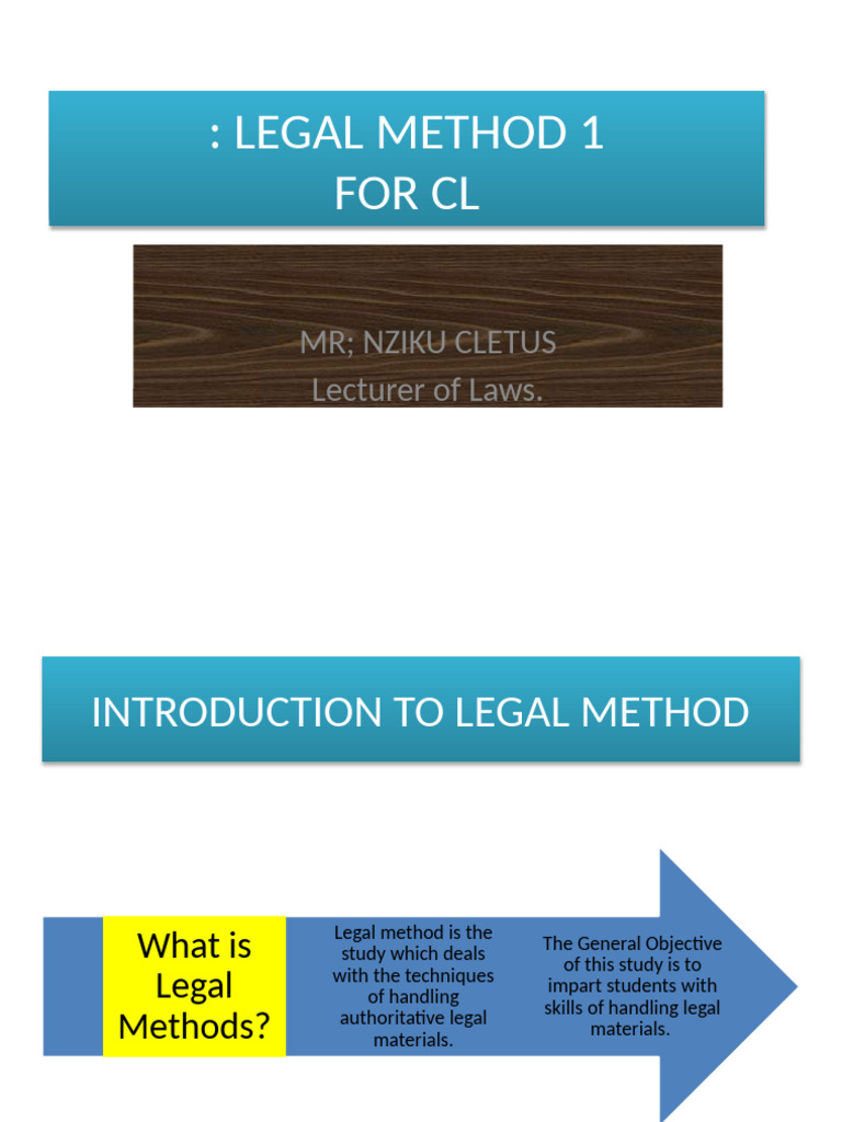 LEGAL METHOD 1-1 | PDF | Equity (Law) | Obiter Dictum