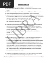 Shares Questions 2024-25 | PDF | Equity (Finance) | Balance Sheet