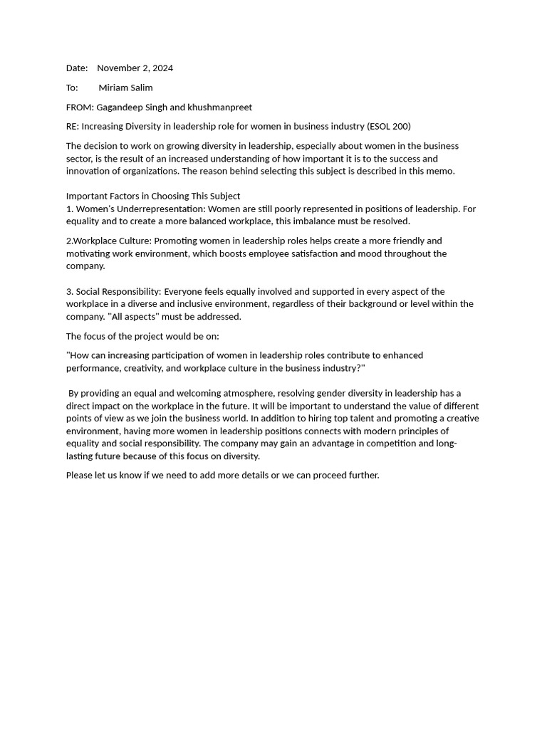 Esol Final Project 1 | PDF | Leadership | Organizational Culture