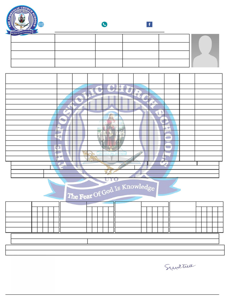 Student Progress Report - JSS 2 A | PDF