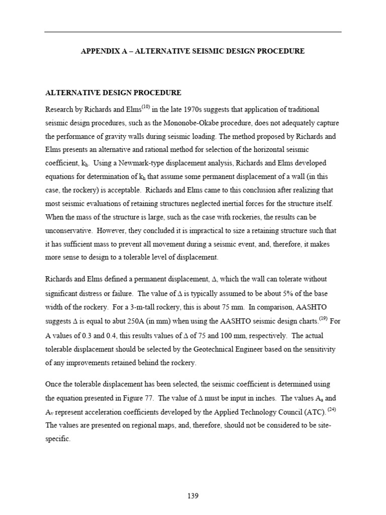 13 Appendix A Seismic Design | PDF | Acceleration | Mechanics