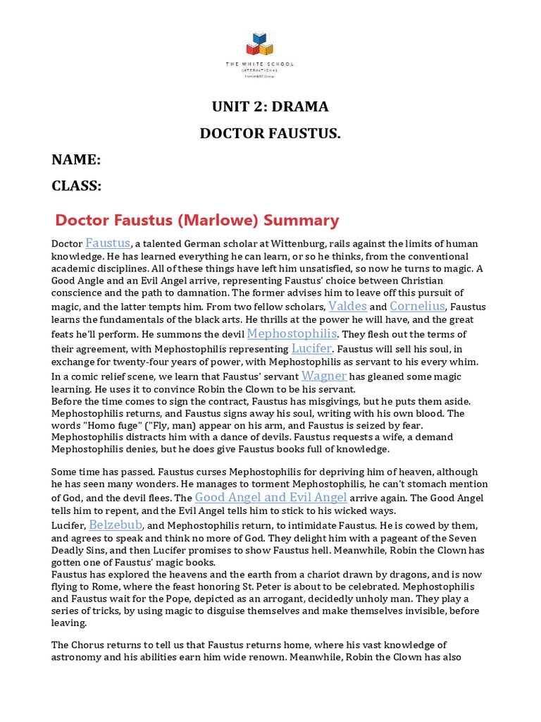 Teacher Ramya - Doctor Faustus (M) | PDF | Satan | Seven Deadly Sins