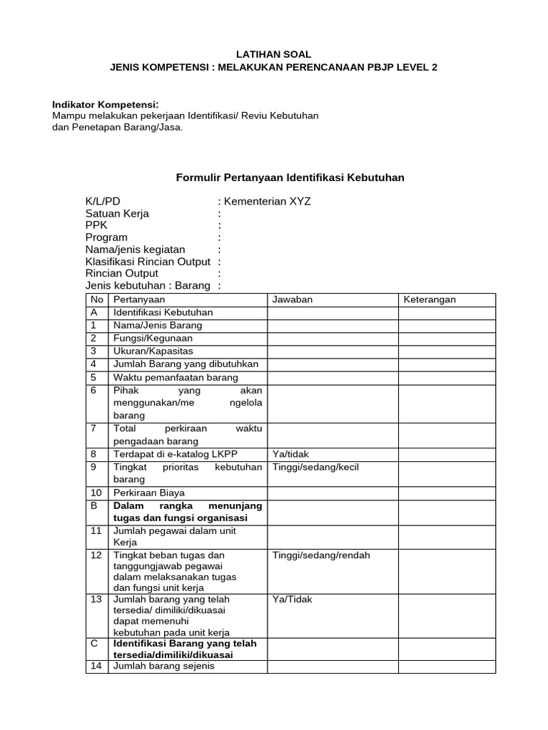 Suplemen Perencanaan Belanja | PDF