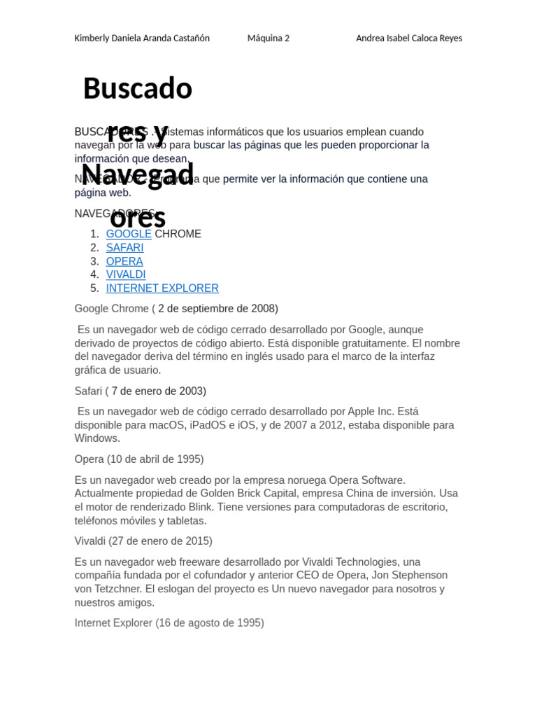 Buscadores Maquina 2 | PDF