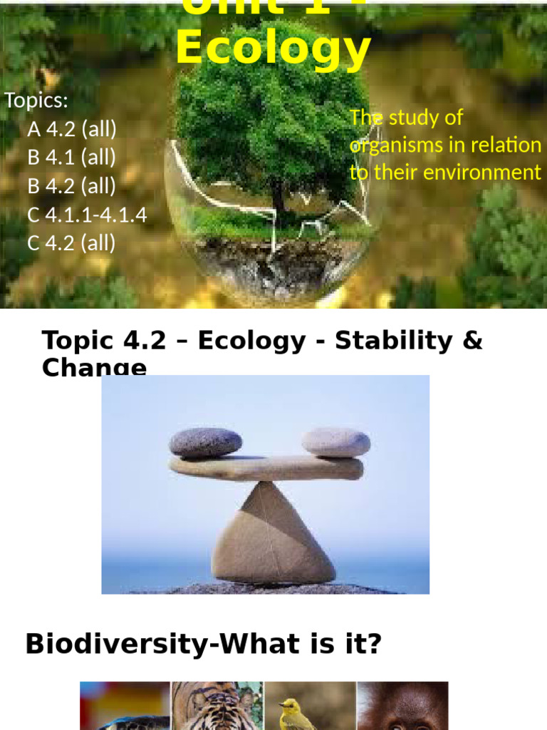 IB - A4.2 - Conservation of Biodiversity | PDF | Biodiversity | Extinction