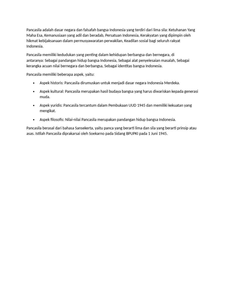 Pancasila Adalah | PDF