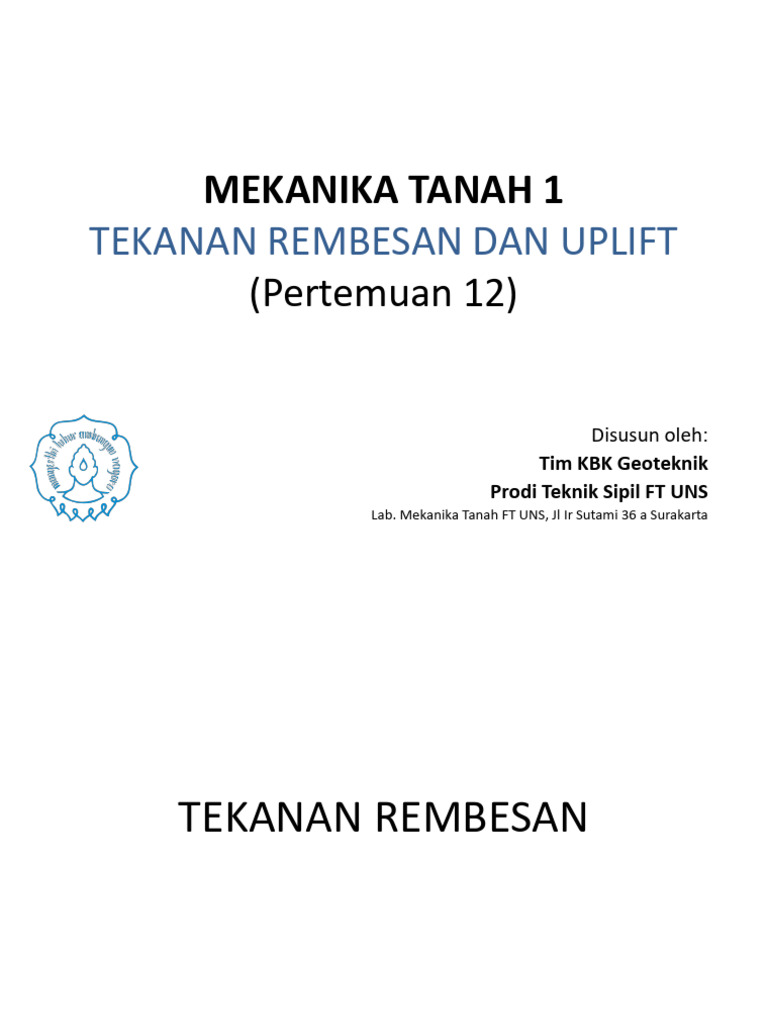 Rembesan Pada Bendungan | PDF