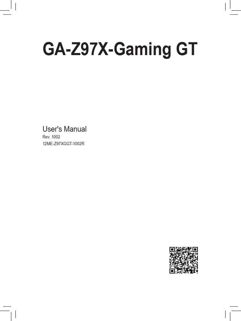 MB Manual Ga z97x Gaming GT e | PDF | Graphics Processing Unit | Computer Hardware