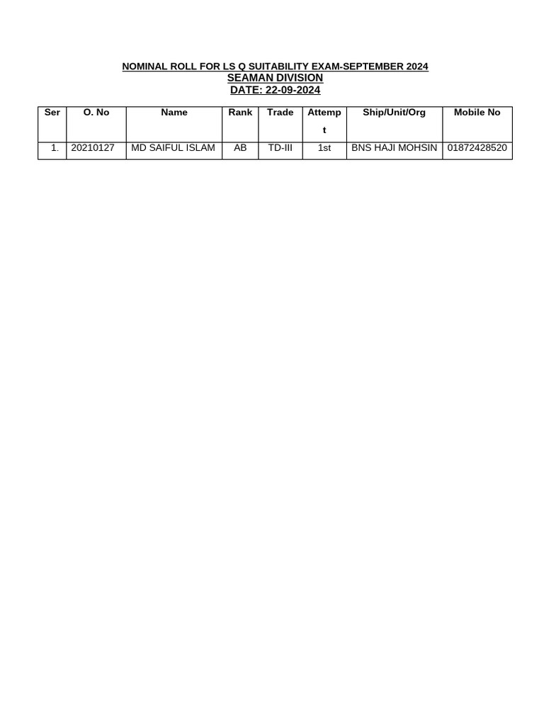 Ab To LS Exam 2024 | PDF