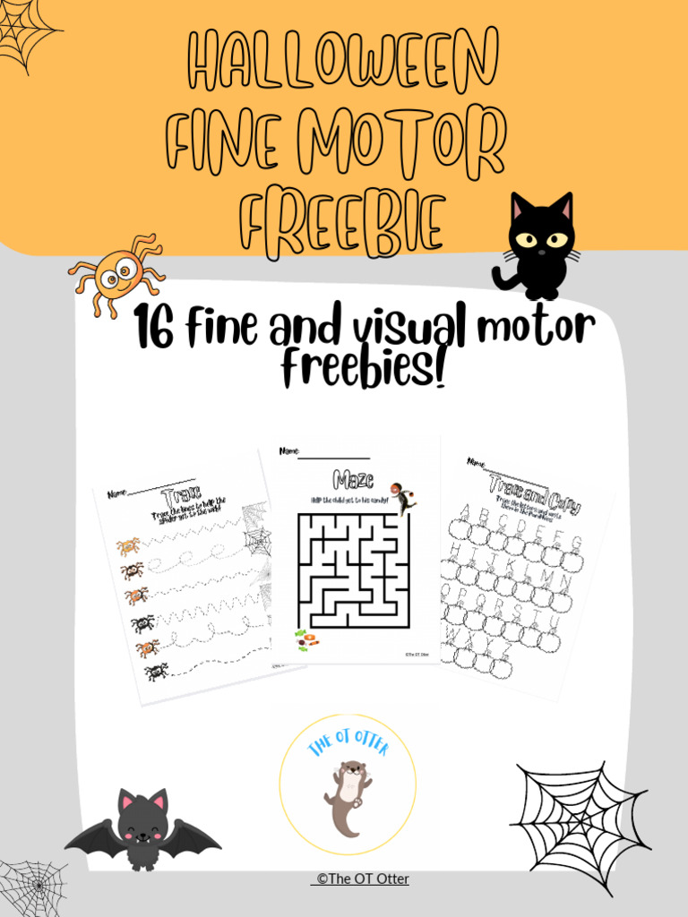 16 Fine and Visual Motor Freebies!: ©the OT Otter | PDF | Home & Garden