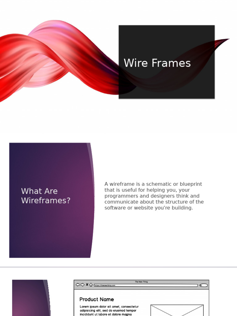Wire Frames and Types of Wireframes | PDF | Usability | Computing