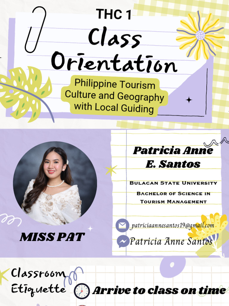 Tesda - Class Orientation | PDF | Learning | Behavior Modification