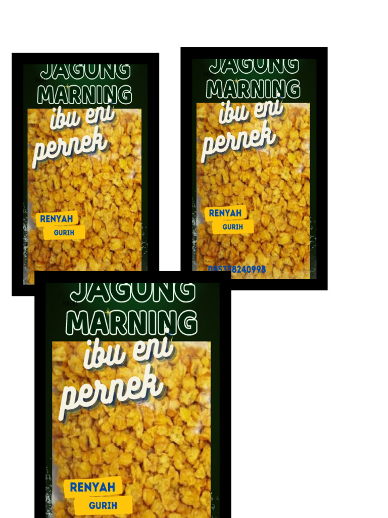 Jagung Marning | PDF