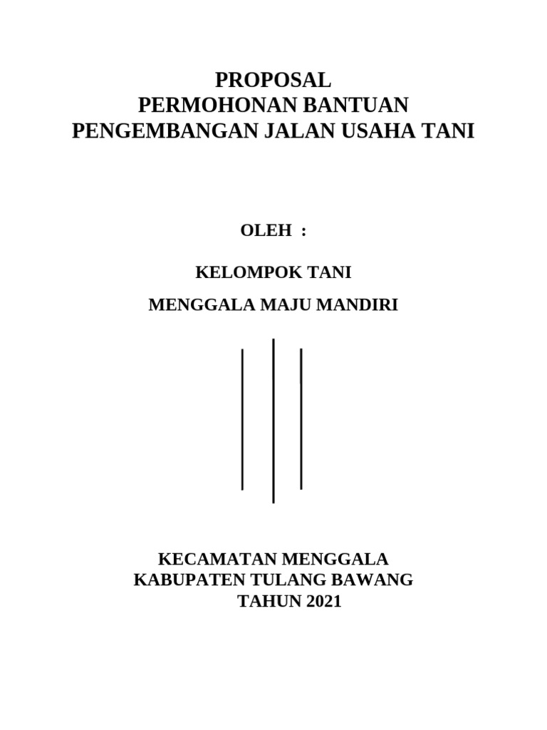 Proposal Permohonan Bantuan Jut | PDF