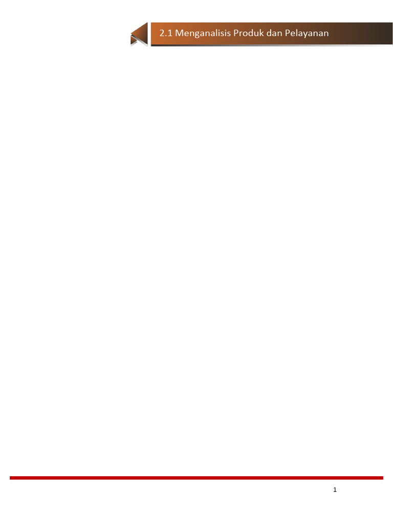 Modul 2, Komunikasi Bisnis, Kajian Materi 1, Menganalisis Produk Dan Pelayanan | PDF