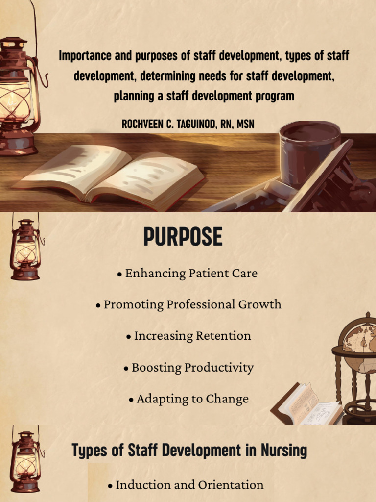 NCM 119 Importance of Staff Development | PDF | Career & Growth