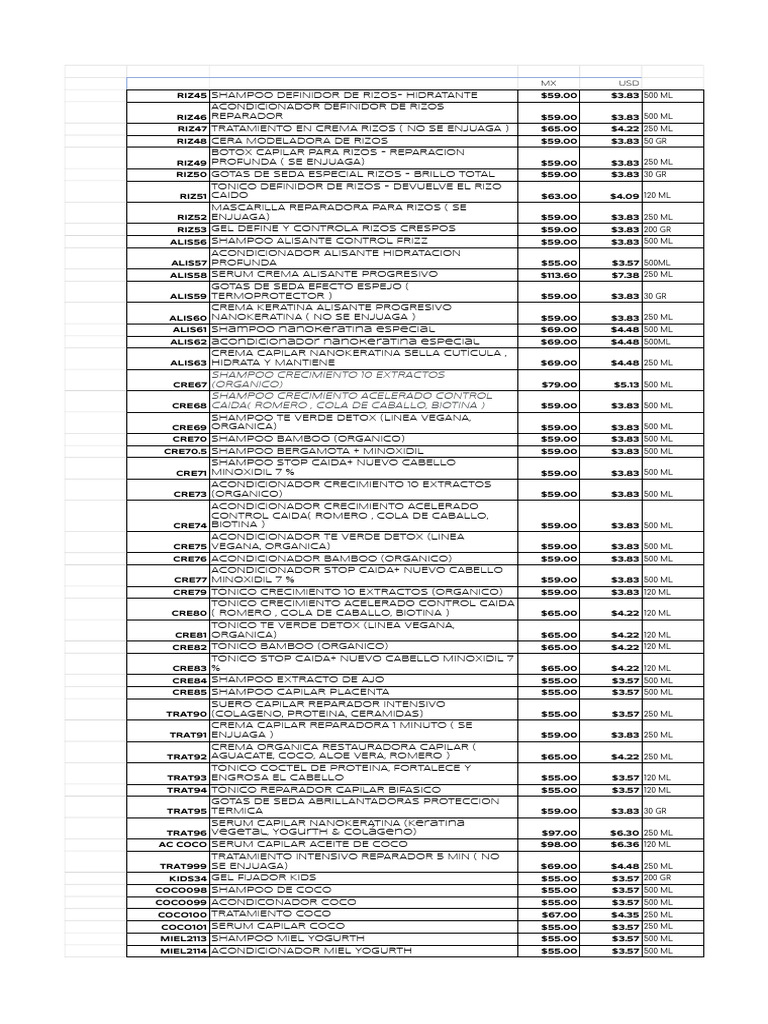 Maquila Tu Marca - Nuevo Catálogo | PDF