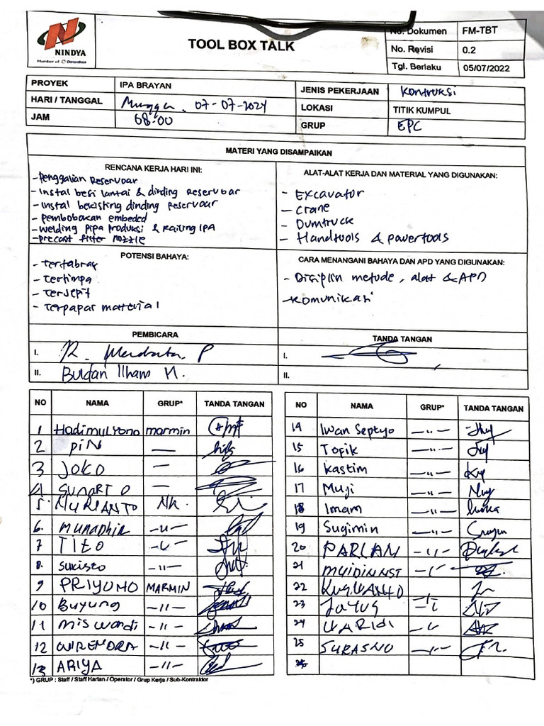 TBT 07 Juli 2024 | PDF