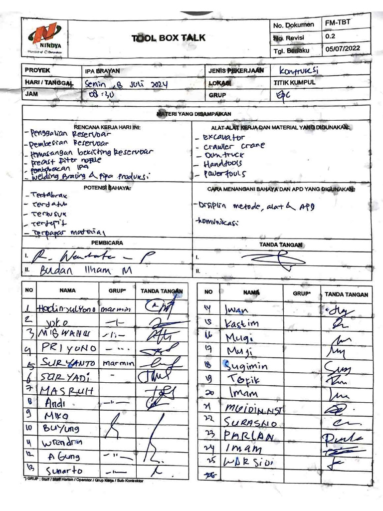 TBT 08 Juli 2024 | PDF