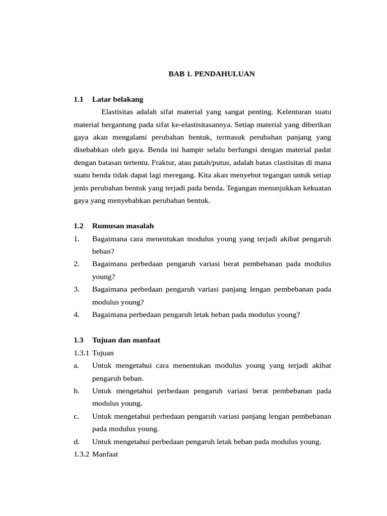 Laprak 6 Fisika Modulus Young | PDF