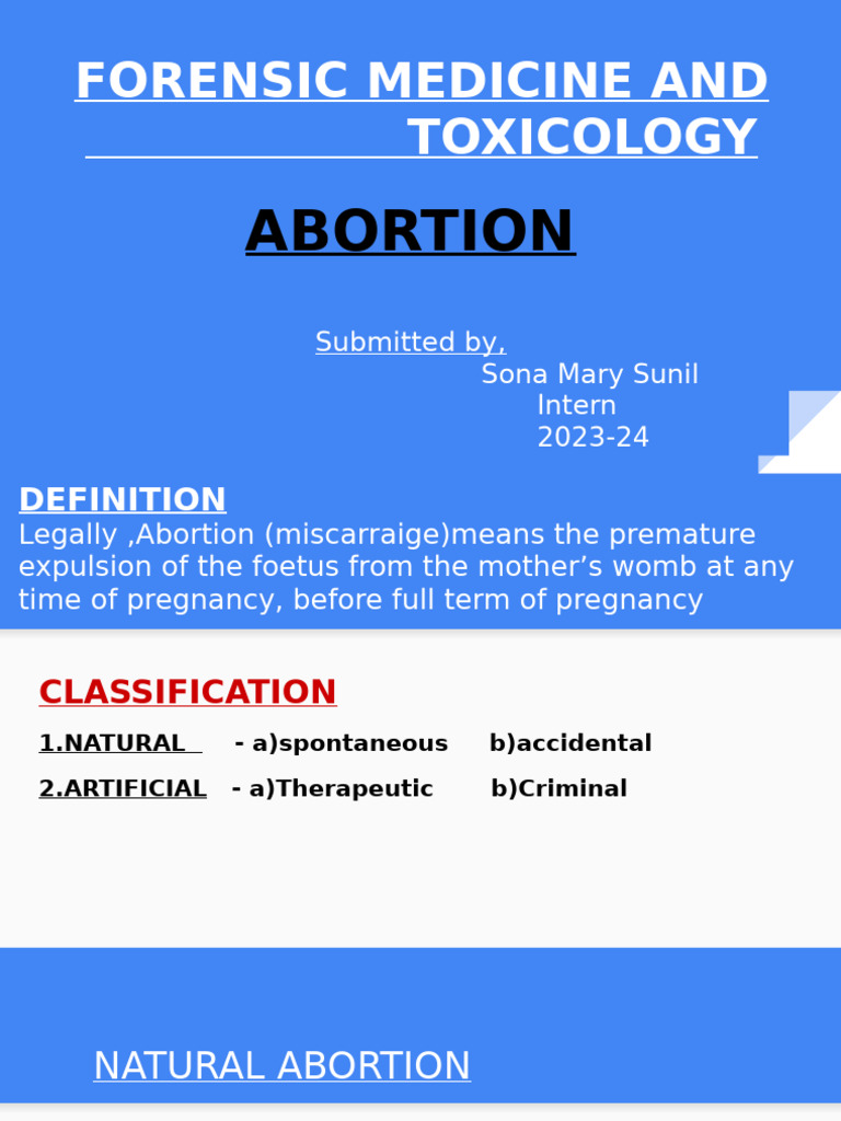 Understanding Abortion: Types and Laws | PDF | Abortion | Uterus