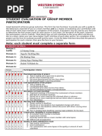 Team Contribution Statement Template | PDF
