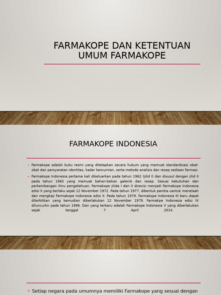 Farmakope Indonesia Edisi V | PDF | Kesehatan Holistik