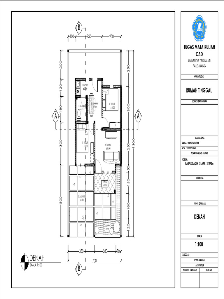 Denah 2 Bayu-Denah | PDF