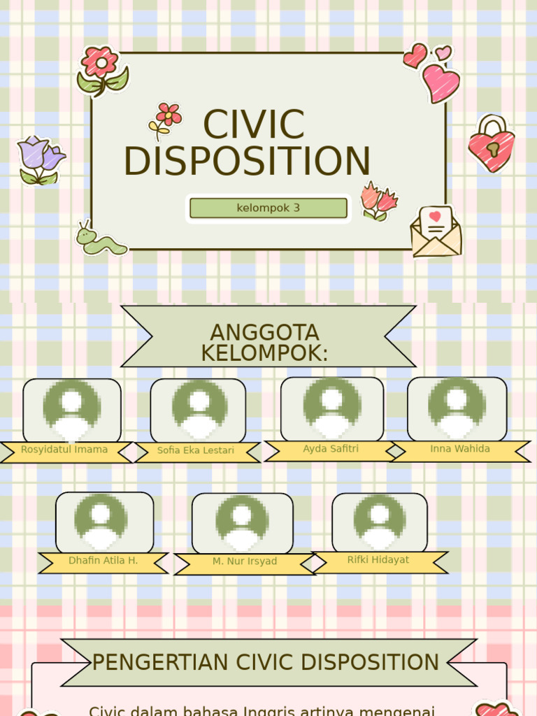 Civic Disposition | PDF | Karier & Perkembangan | Ilmu Sosial