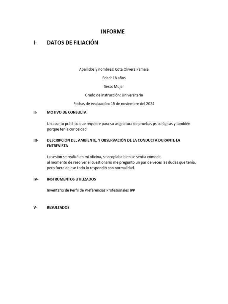 Informe y Protocolo | PDF | Estudios de idiomas extranjeros