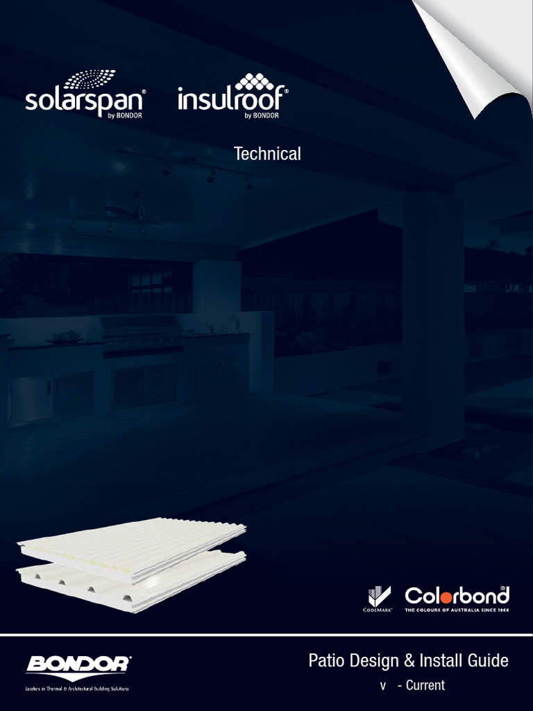 SolarSpan InsulRoof Patio Design Install Guide v7 1 | PDF | Roof | Wall