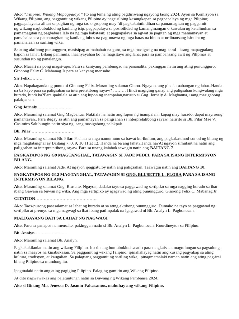 Pampinid Iskrip 2024 | PDF