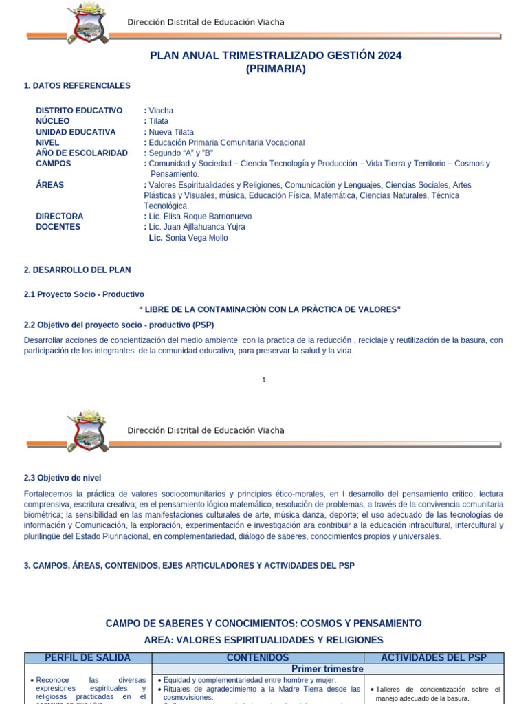 Pat 2do Primaria A y B | PDF | Comprensión lectora | Dibujo