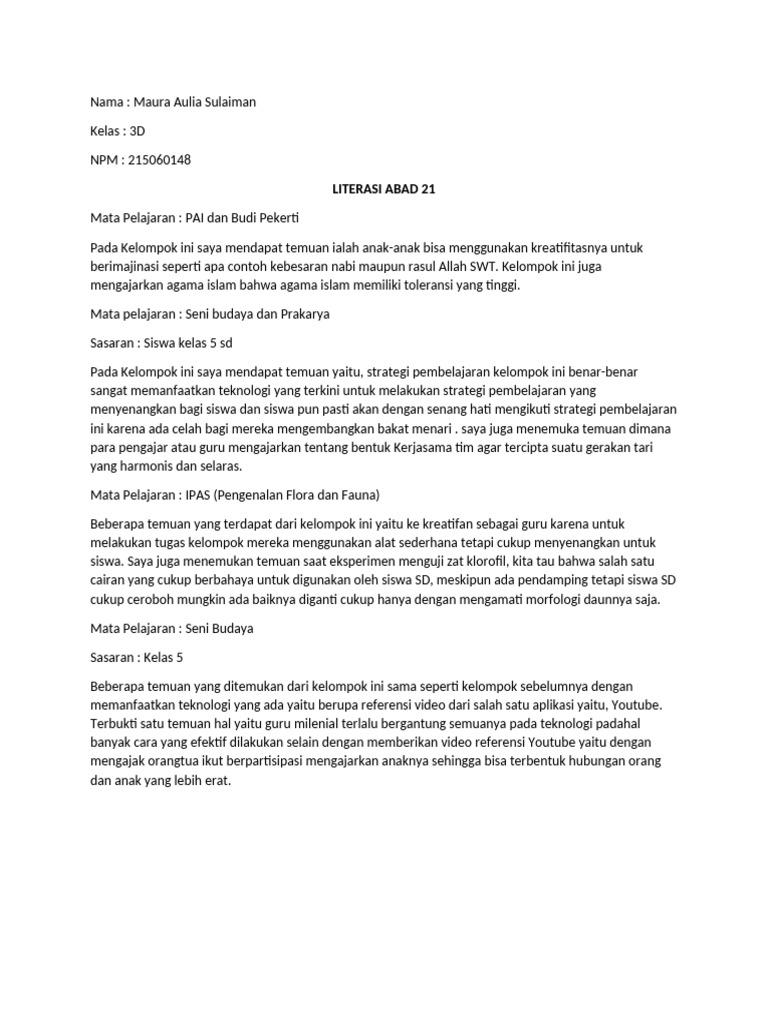 Literasi Abad 21 | PDF